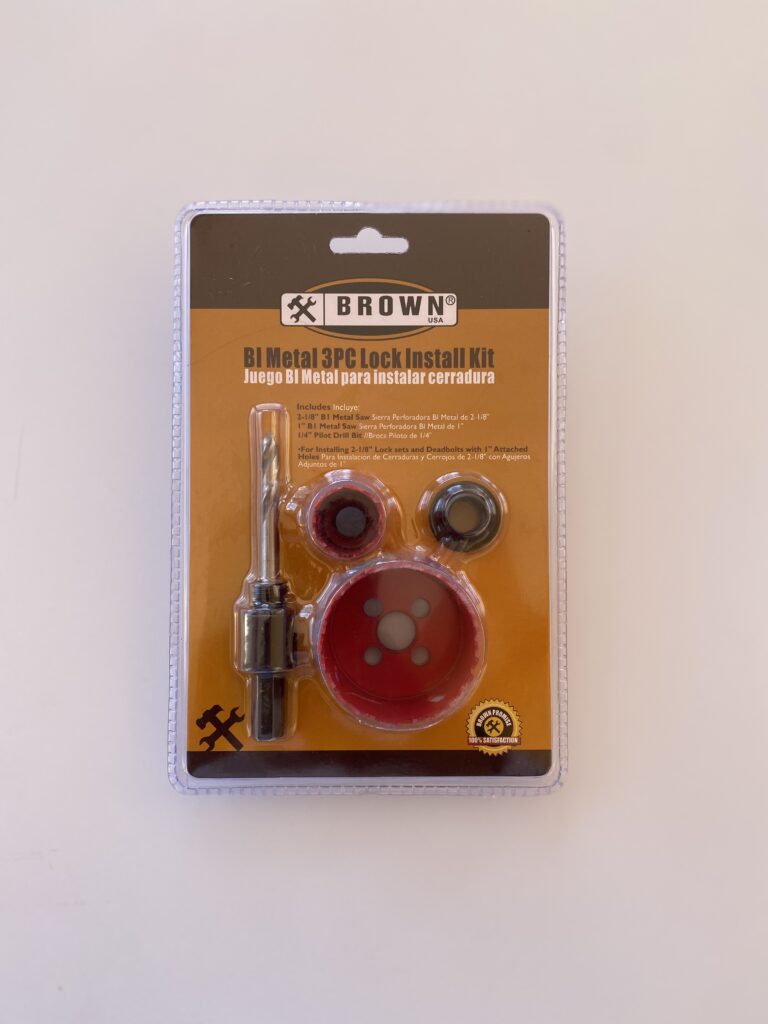 3PC Lock Installation Kit – Metal – Jen R Us Hardware
